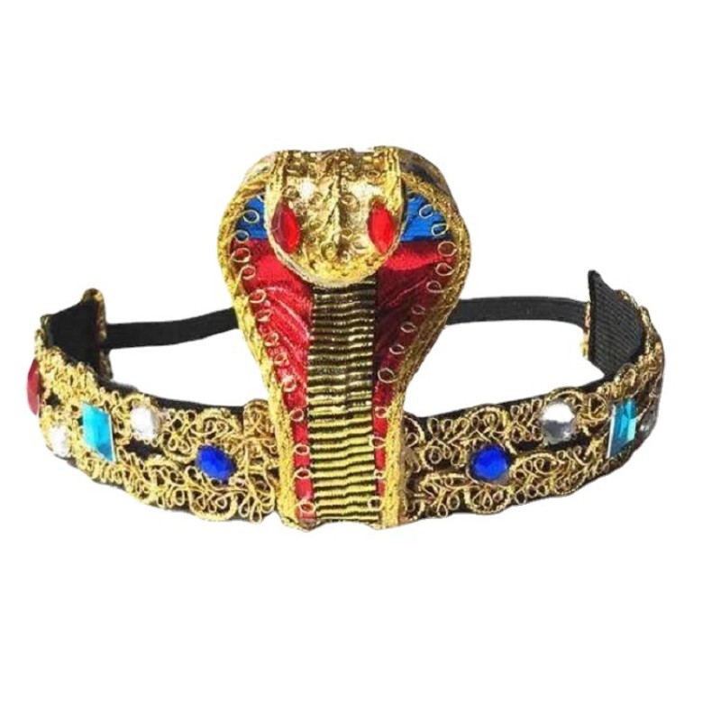Cleopatra Headdress Egypt Queen Snake Shape Hair Accessories Cosplay ...