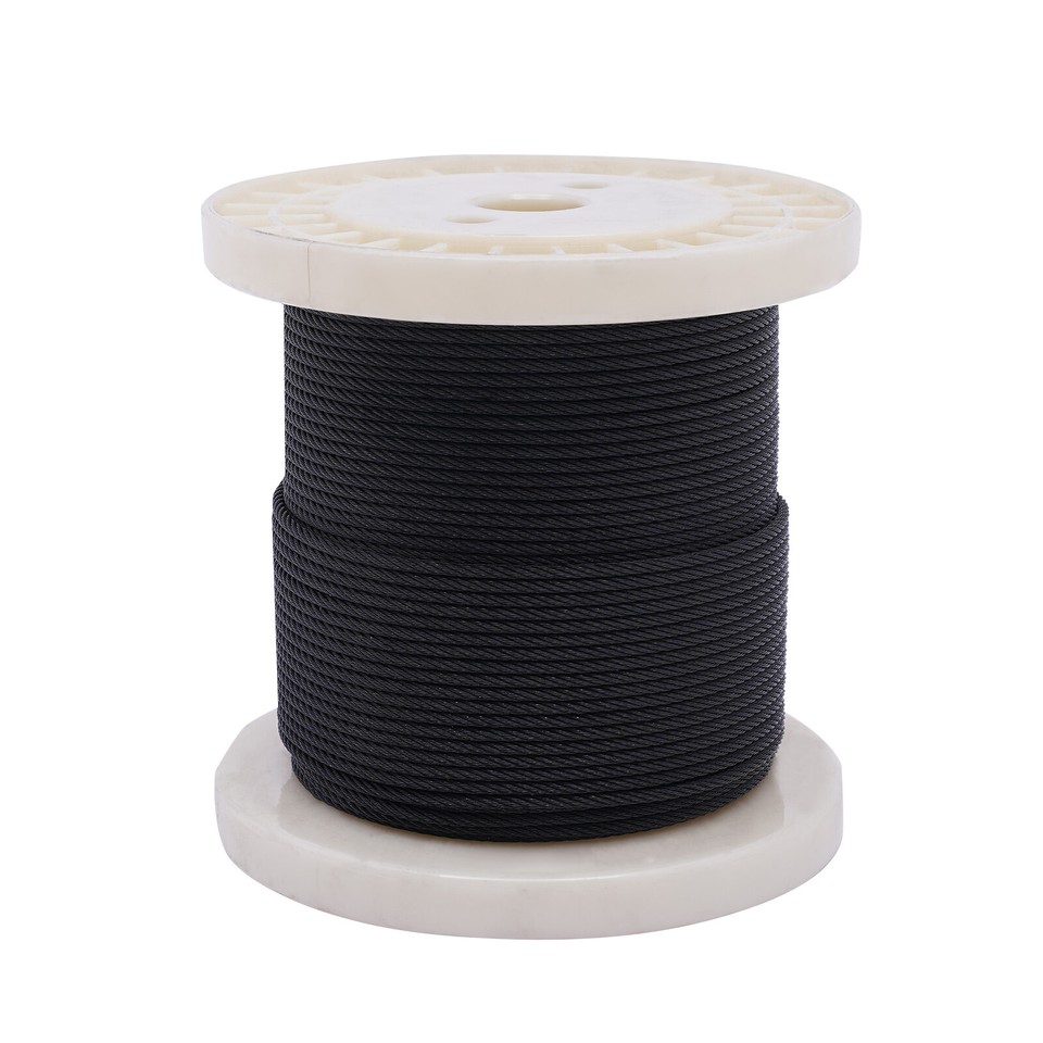 200-400ft 1/8" Wire Rope 316 Stainless Steel Wire Rope Cable Vinyl ...
