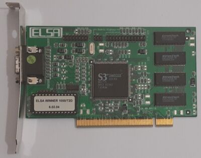 ELSA Winner 1000/T2D PCI Grafikkarte (S3 Trio64V2/DX, 86C775, 2MB ...