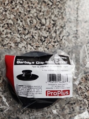 Proplus Garbage Disposal Splash Guard Black 143017 Plus Garbage ...