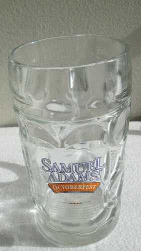 Samuel Sam Adams OctoberFest Large Glass Beer Stein 1 Liter Mug | eBay