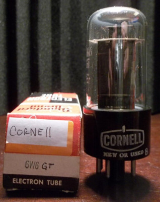 1 VINTAGE CORNELL 6W6GT USED VACUUM TUBE TESTED AUDIO RADIO AMPLIFIER ...