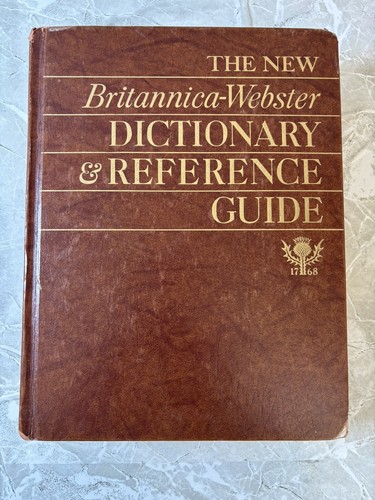 The New Britannica/Webster Dictionary & Reference Guide 1981 Pre-Owned ...