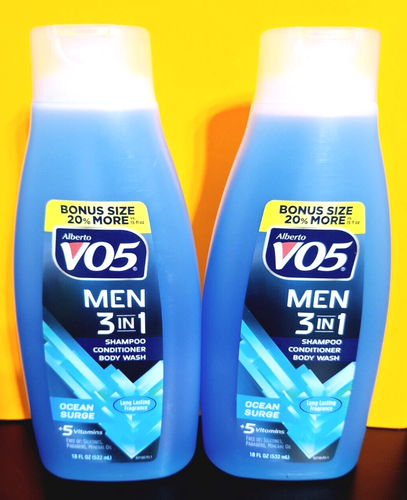 VO5 Alberto Men 3-in-1 Shampoo/Conditioner/Body Wash - Ocean Surge - 2 ...