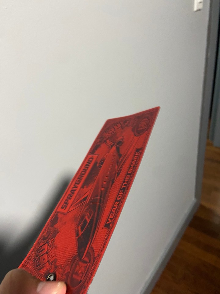 Sprayground $150 Million Shark Gold Foil Tag – Rare Red Back ...