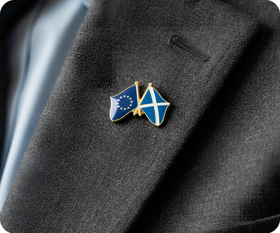 3 X Scotland Saltire & European Union EU Friendship UK Union Jack Flag ...