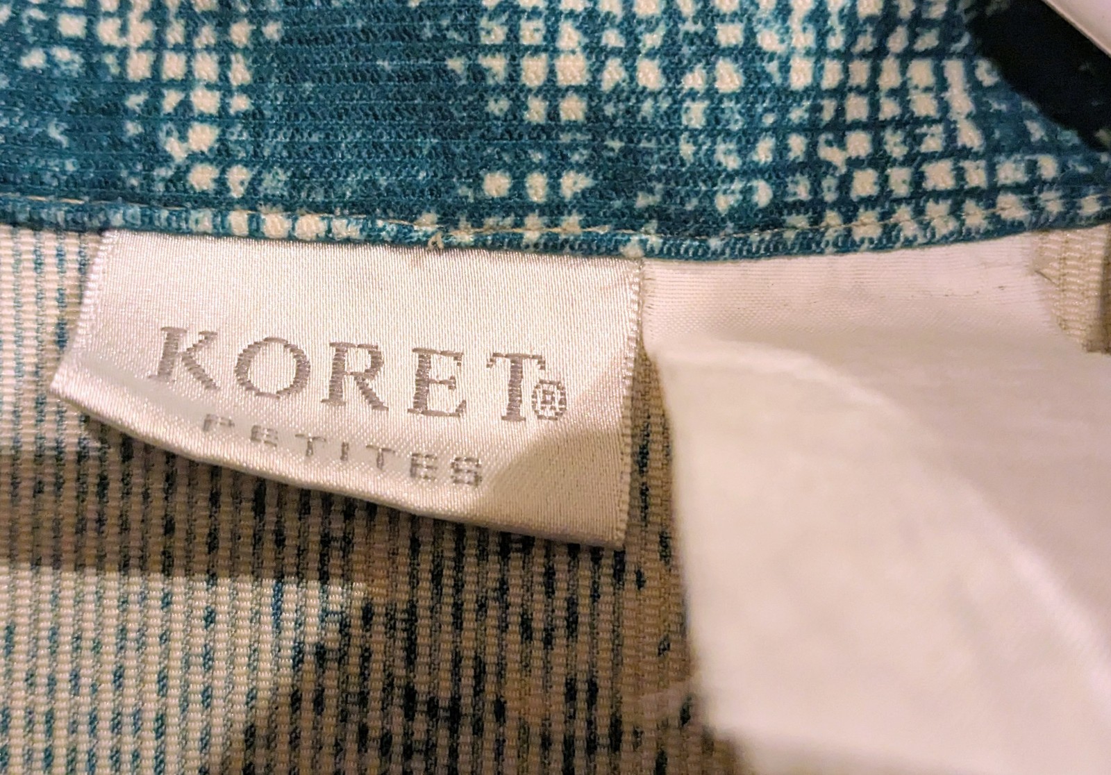 Koret Petite Women’s Long Sleeve Button Up Blouse Patchwork Print | eBay