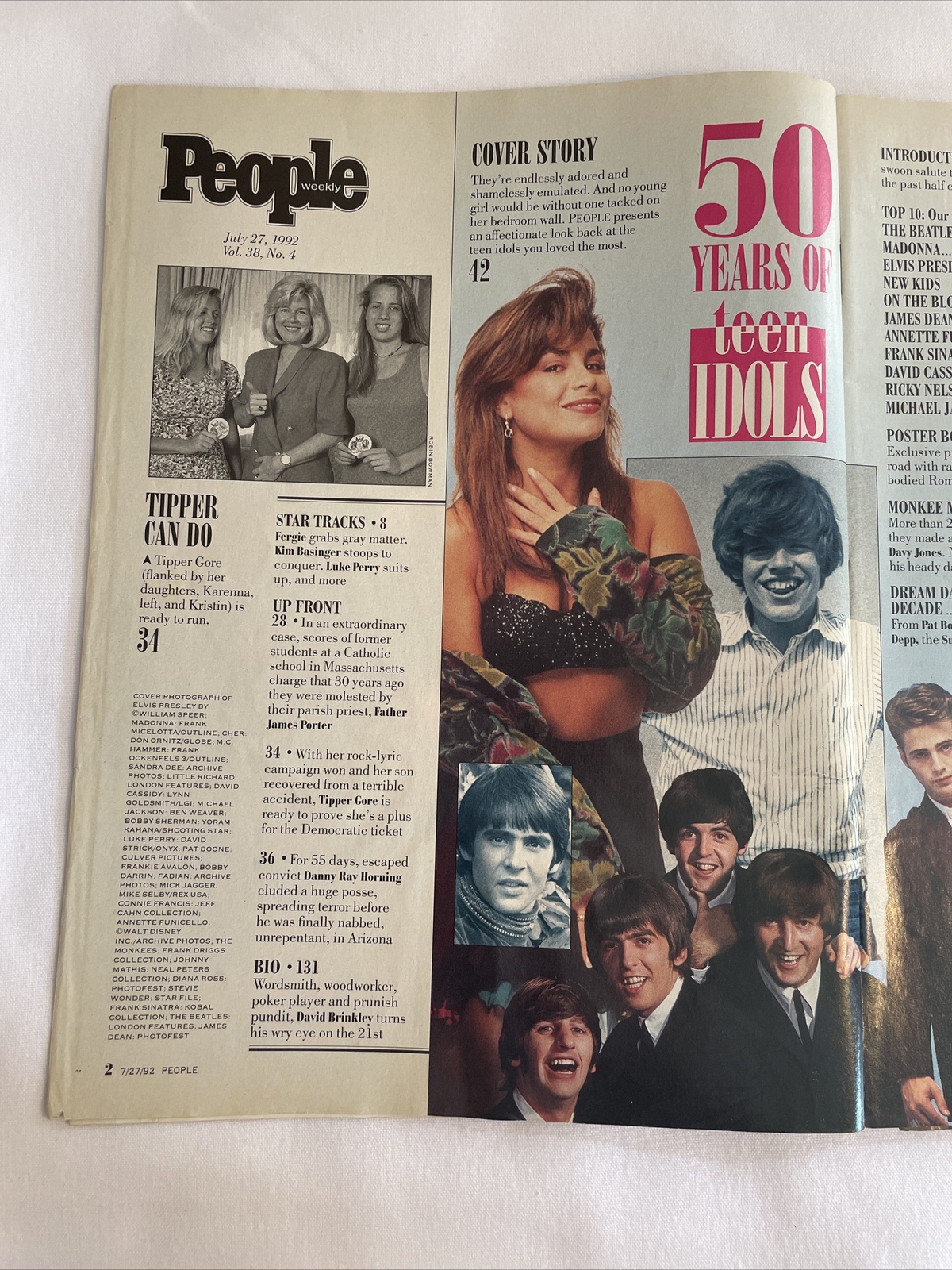 1992 July 27, People Weekly Magazine, 50 Years of Teen Idols (CP41) | eBay