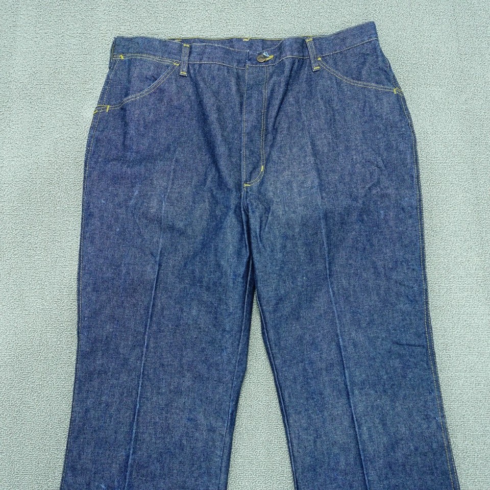 Indura flame retardant jeans men's size 38 dark blue cotton straight ...