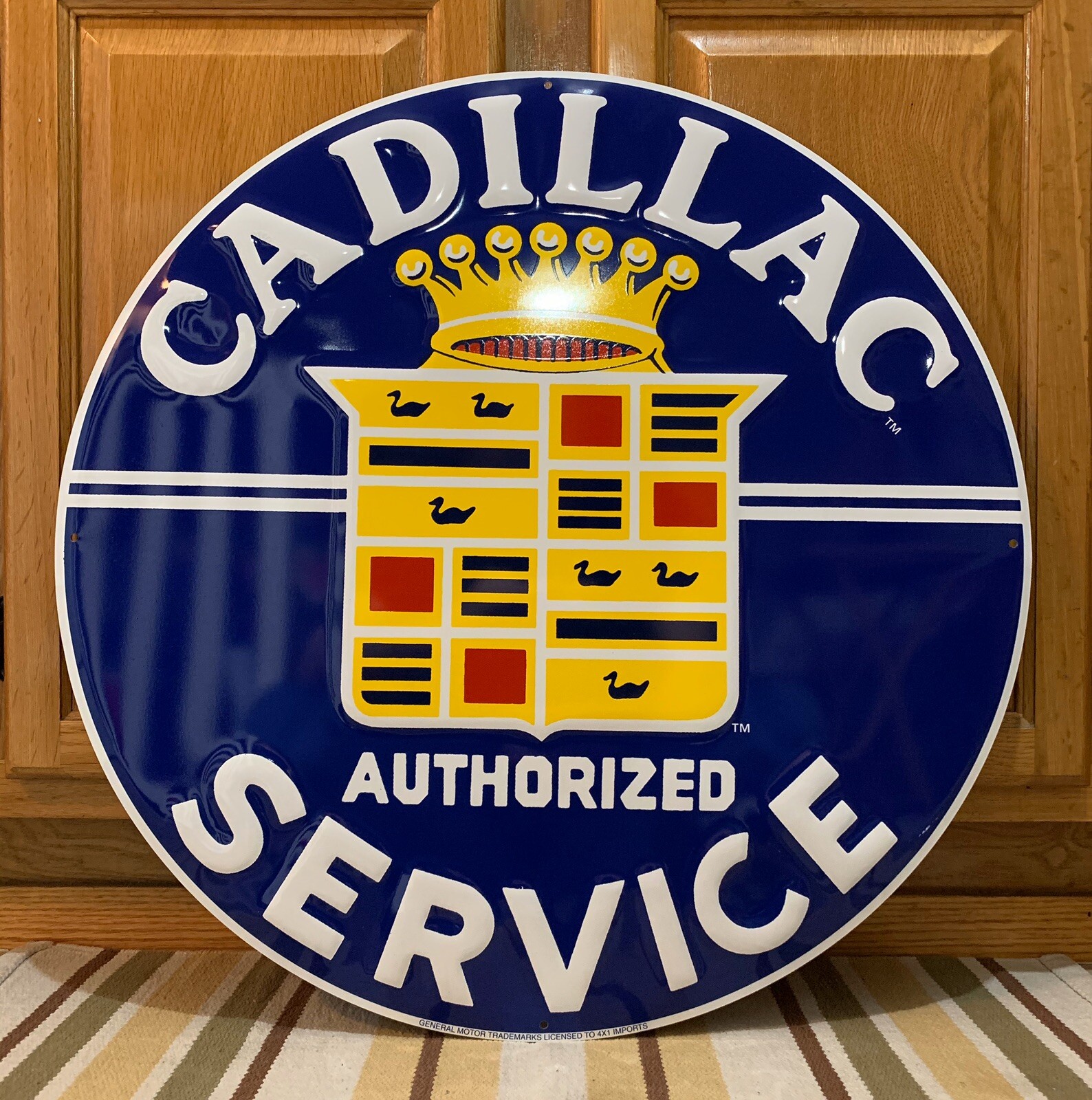 Cadillac Service Metal Sign Garage Vintage Style Wall Decor Tools Oil ...