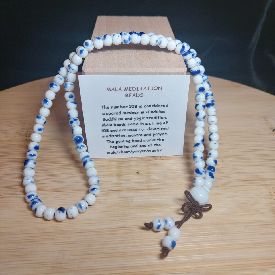 Mala Beads 108 beads Religious or Spiritual Hindu Buddhism Prayer Beads ...