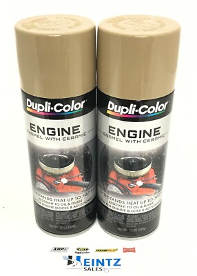 Duplicolor DE1638-2 PACK Engine Enamel Paint w/ Ceramic, CUMMINS BEIGE ...