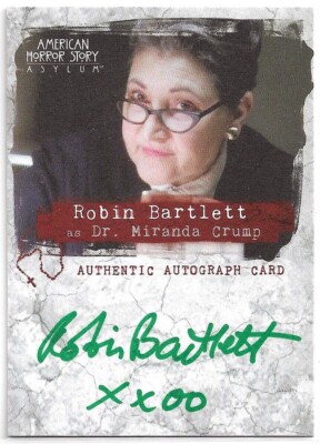 American Horror Story Asylum~ ROBIN BARTLETT Autograph ARBS Dr Crump ...