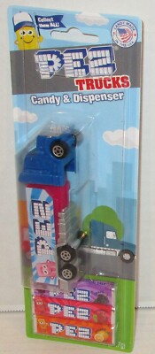 PEZ Truck RASPBERRY MASCOT/ BLUE CAB [Released 2022] | eBay