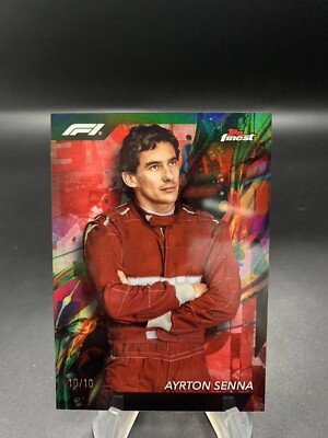2024 TOPPS FINEST F1 AYRTON SENNA 10/10 RED McLaren ST25413-23 | eBay