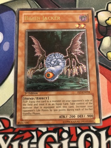 YU-GI-OH Brain Jacker Ultimate Rare 1st Edition FET-EN034 LP 9/14/21 | eBay