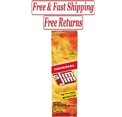 Giant Slim Jim Snacks 24 ct. FREE SHIPPING. | eBay