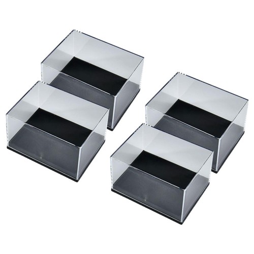 4 Pcs Specimen Boxes Transparent Miss Mineral Samples Container ...