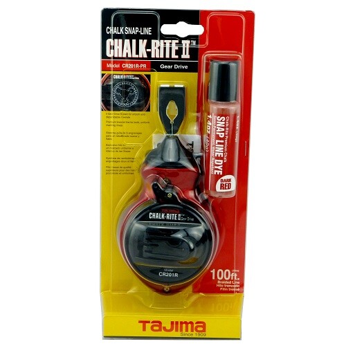Tajima Chalk-Rite II Gear Drive Chalk Snap-Line CR201R-PR 100ft Line | eBay