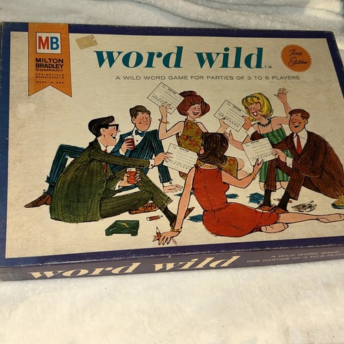 Vintage 1967 Word Wild Board Game Fine Edition No. 5625 Milton Bradley ...