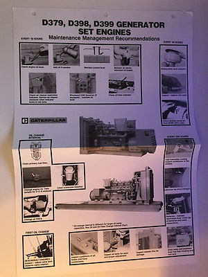 Caterpillar D379, D398, D399 Generator Set Engines Maintenance ...