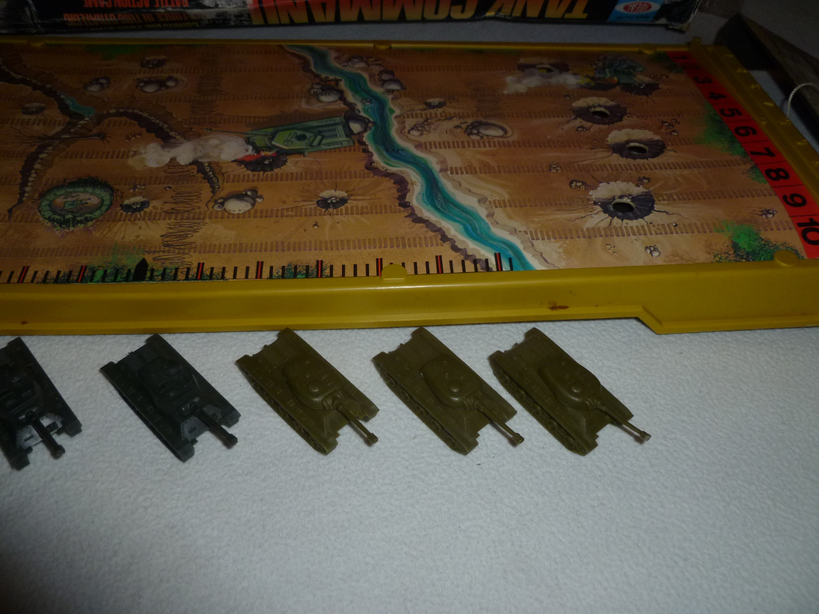 BOXED VINTAGE BOARD GAME IDEAL TANK COMMAND 1975 W BOX ARMOR BATTLE WAR ...