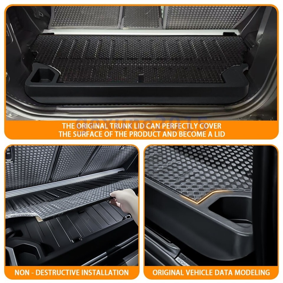 for Land Rover Defender 90 20-25 Rear Trunk Cargo Luggage Storage Box ...
