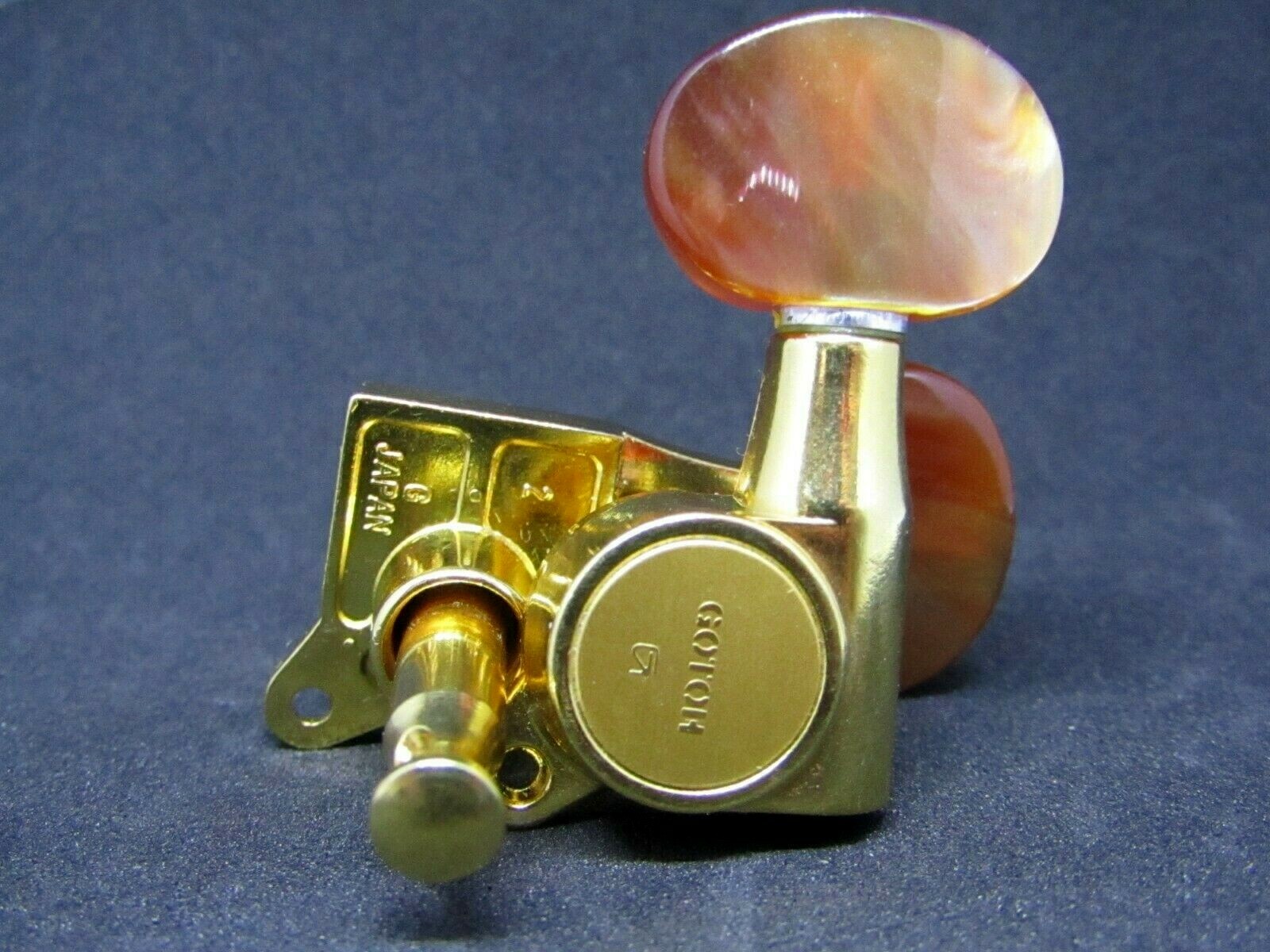 Single 1L Gotoh Logo Japan Guitar Tuner Tuning Key Machine Heads Gold ...
