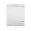 Frigidaire EFRF5003-6COM 5.0 Cu. ft. Chest Freezer, Garage Ready, White ...