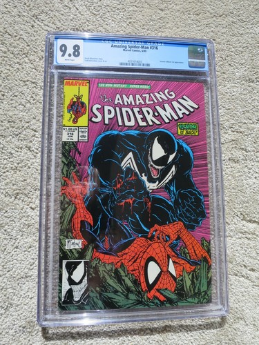 The Amazing Spider-man # 316 - CGC 9.8 - Venom 1st Cover | eBay