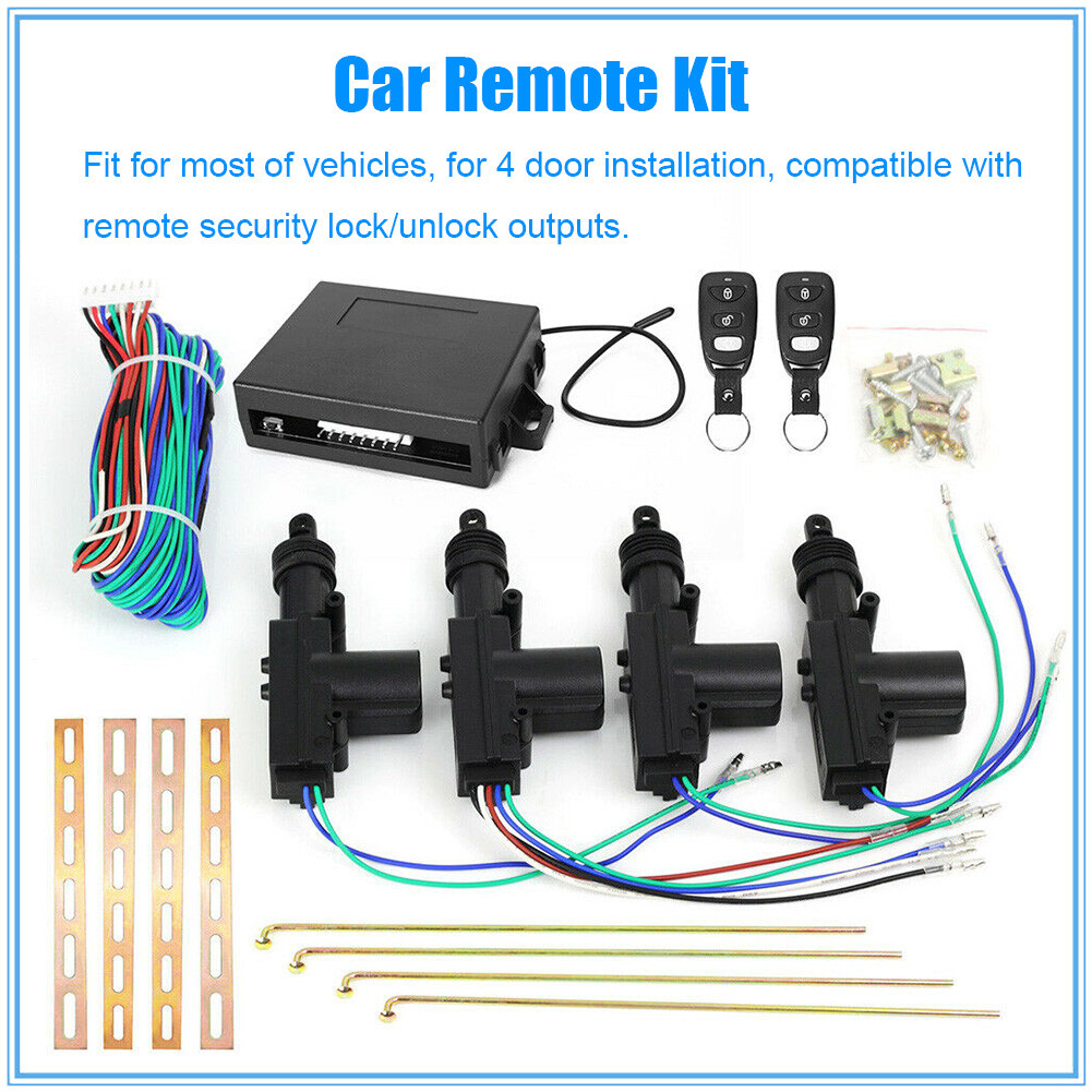 Central Locking kit 2 4 Door Auto Car Remote Keyless Security System ...