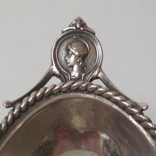 Pair Wood & Hughes COIN Silver MEDALLION Salt Cellars, Monogram "B" | eBay