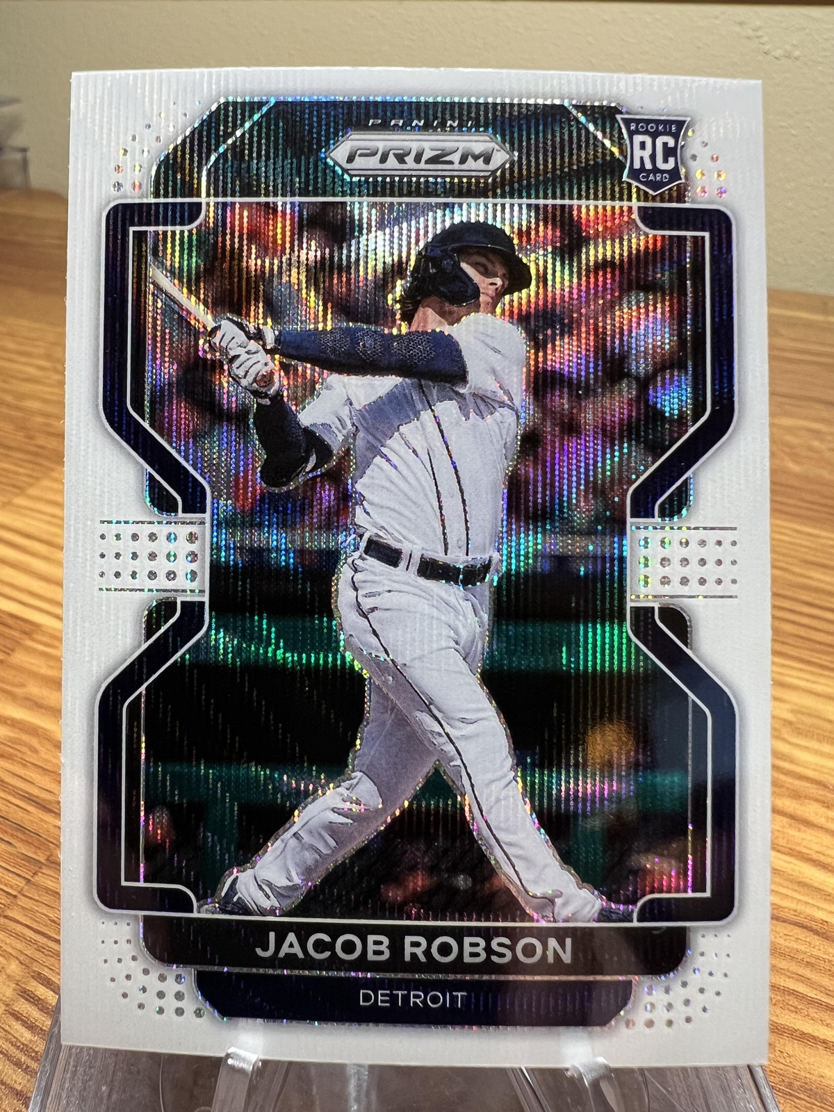 2022 Panini Prizm - White Wave Prizm #60 Jacob Robson (RC) for sale ...