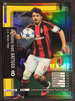 2010-11 Panini WCCF World Class Calcio EX Gennaro Gattuso Milan ...