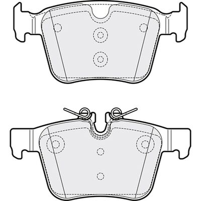 Brake Pads Set For Volvo EX40 536 EV AWD Apec Blue Rear 31400432 ...