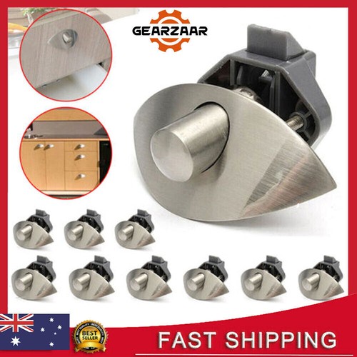 Push Locks Latch Knob Half Moon Handle Caravan Door Cupboard Drawer Van ...