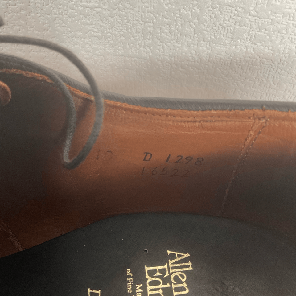 Allen Edmonds Delray Brown Chilly Leather Split Toe Oxford Dress Shoes ...