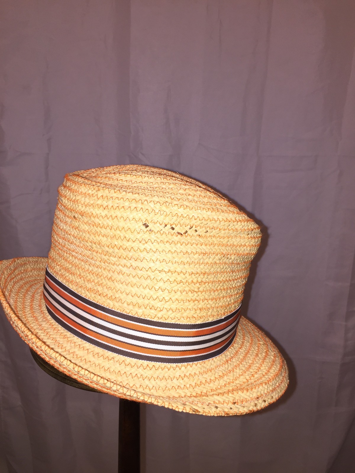811) NWT auth STETSON woven grass HAT design sample SIZE M retail: $129 ...