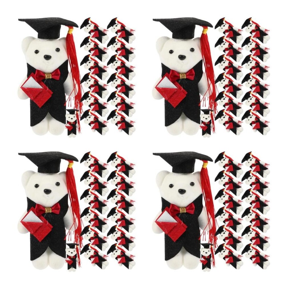 14 Pcs . Bear Graduation Gift Box Congrats Animal Stuffed Doctor Toy ...