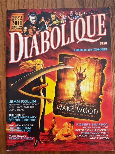 Diabolique #4 Apr/May 2011 Jean Rollin Mario Bava Robert Simpson | eBay