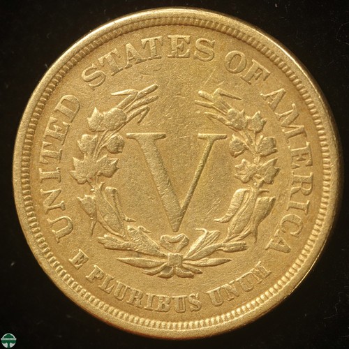 1883 No Cents Liberty V Nickel - Very Fine Details: Golden Racketeer ...