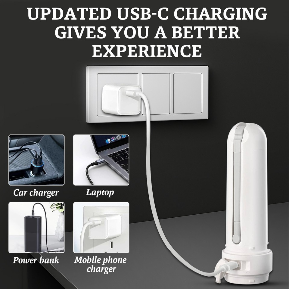 PureStream Portable Bidet for Travel – USB-C Rechargeable Handheld ...
