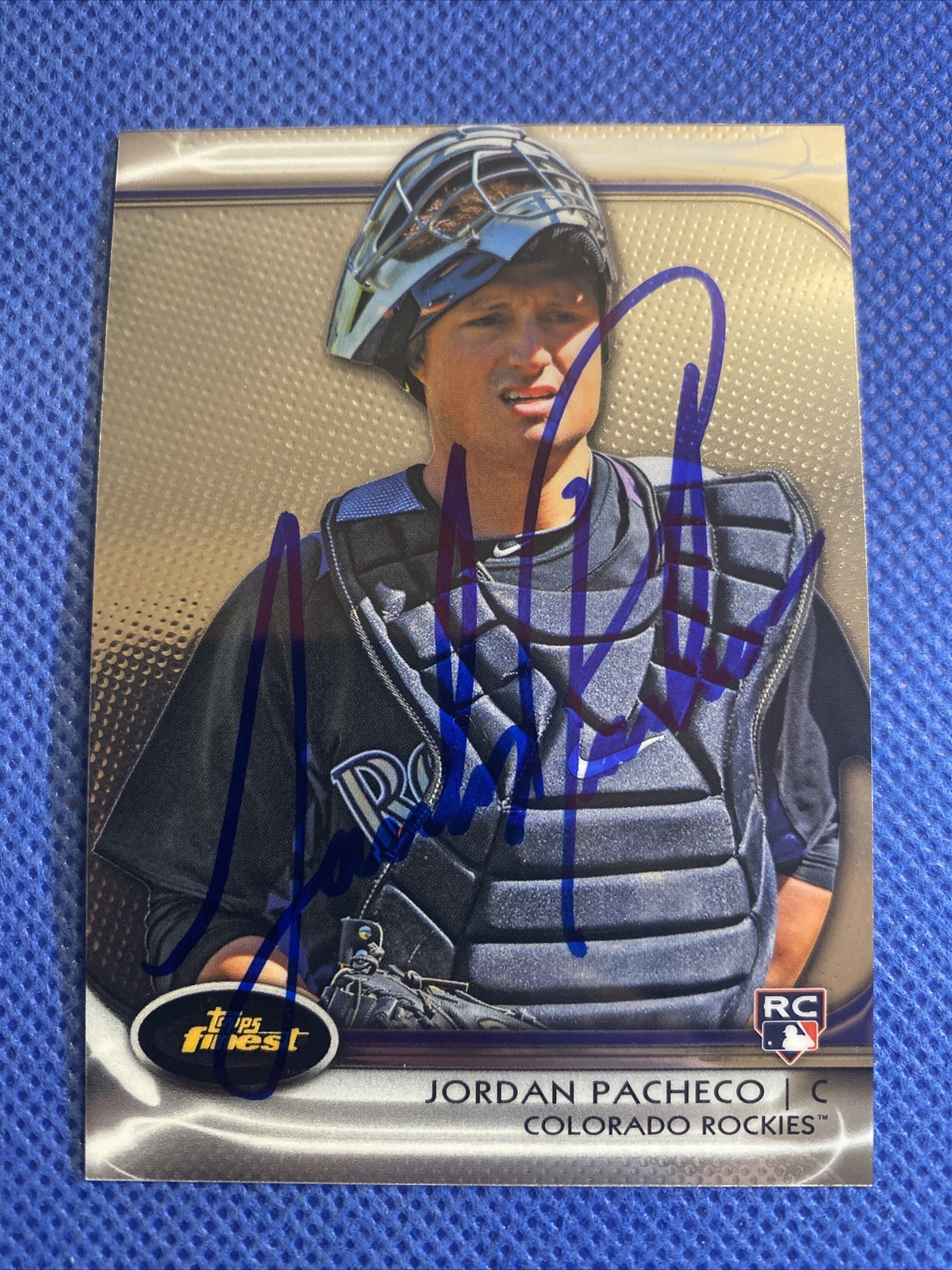 2012 Topps Finest Jordan Pacheco #22 RC Auto Signed Autograph Rockies ...