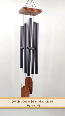 LARGE 5 Tubes 48" Deep Tone Wind Chime Resonant Bass Sound CHURCH Bell ...