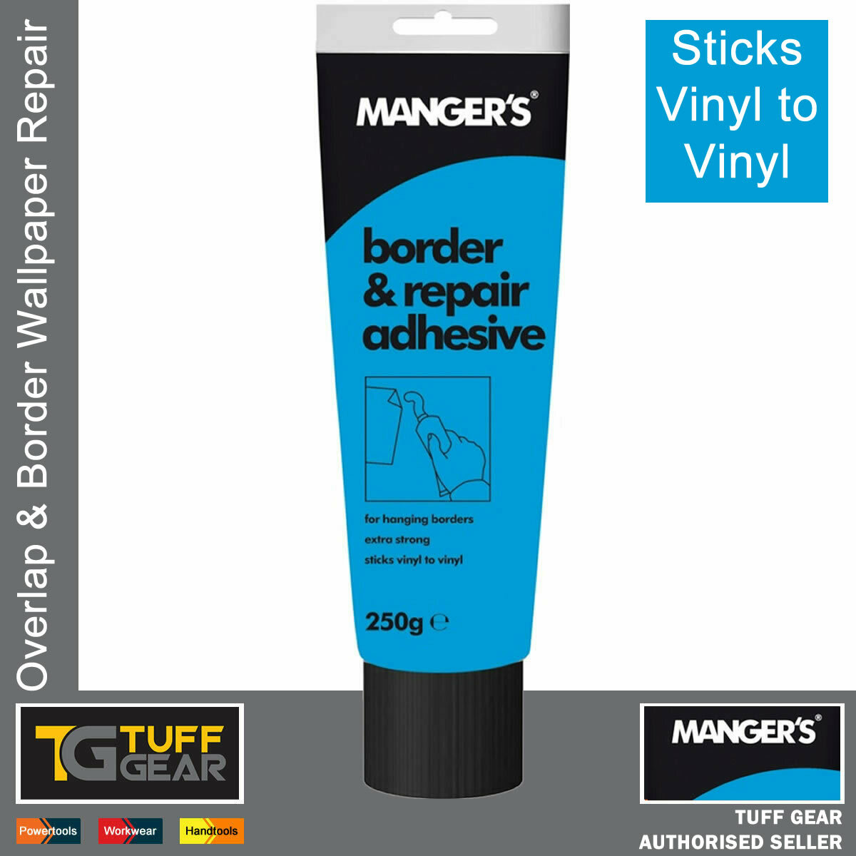 Mangers Overlap and Border Wallpaper Repair Vinyl Adhesive Paste Glue ...