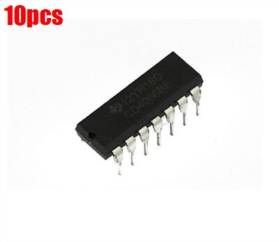 10Pcs CD4066BE CD4066 DIP-14 Ti Cmos Quad Bilateral Switch iv | eBay