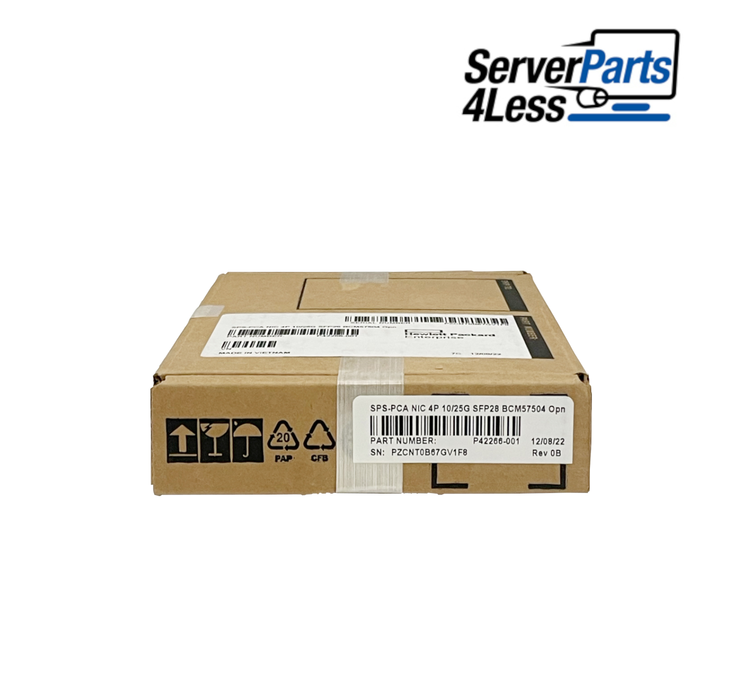 P42266-001 HPE BROADCOM BCM57504 ETHERNET 10/25GB 4-PORT SFP28 ADAPTER ...