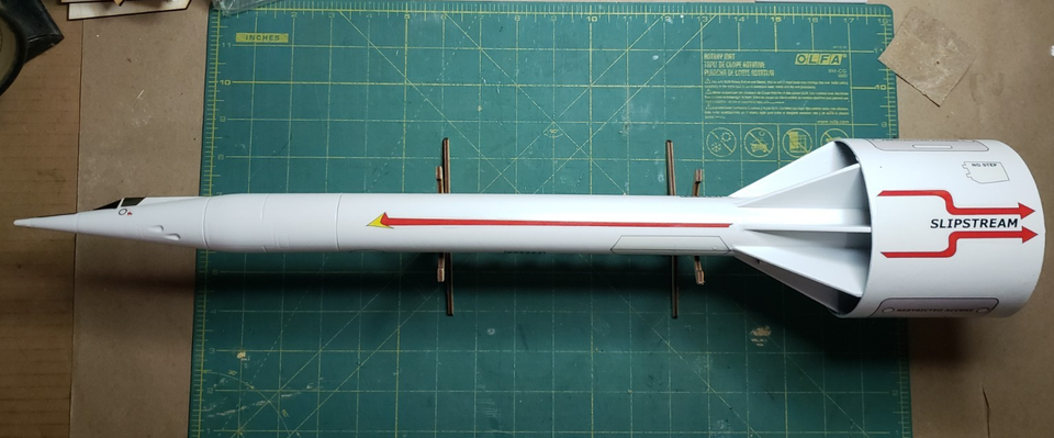 Slipstream Model Rocket Kit from Bad Boy Rocketry 22" Long, 4" wide, "C ...