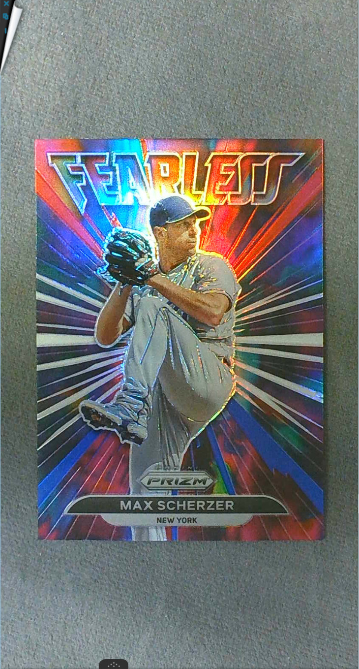 2022 Panini Prizm Fearless Red White Blue Prizm #1 Max Scherzer Mets | eBay