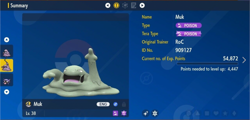 Pokemon Scarlet & Violet 6IV Shiny MUK Max EVs | eBay UK